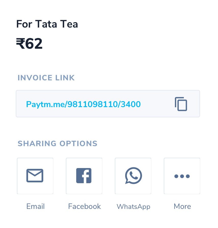 Paytm's Payment Invoice - Create & Send Invoices via SMS or Email