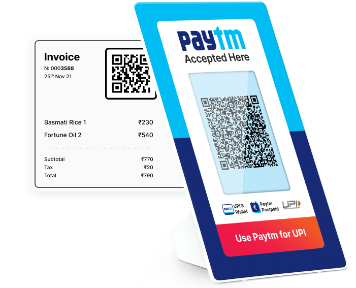 Dynamic QR Invoices for GST Compliant Businesses