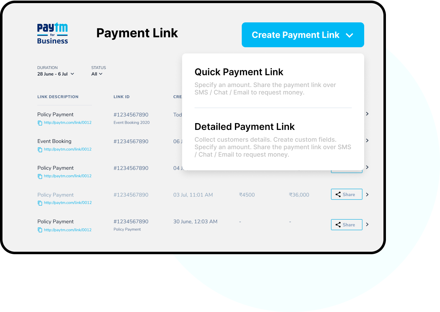 Payment Link - Create & Share Payment Links for Fast Online Payments